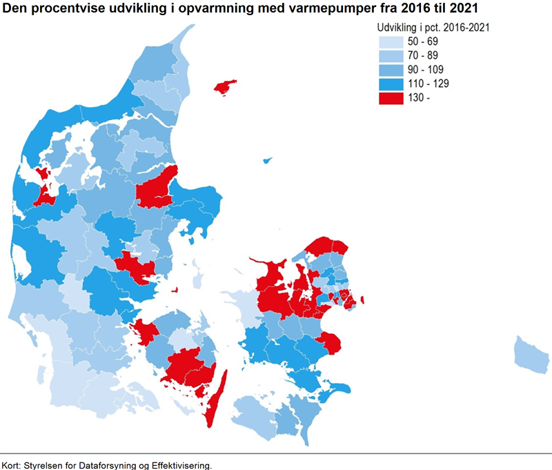 NYT: Varmepumper vinder fortsat frem - Danmarks Statistik