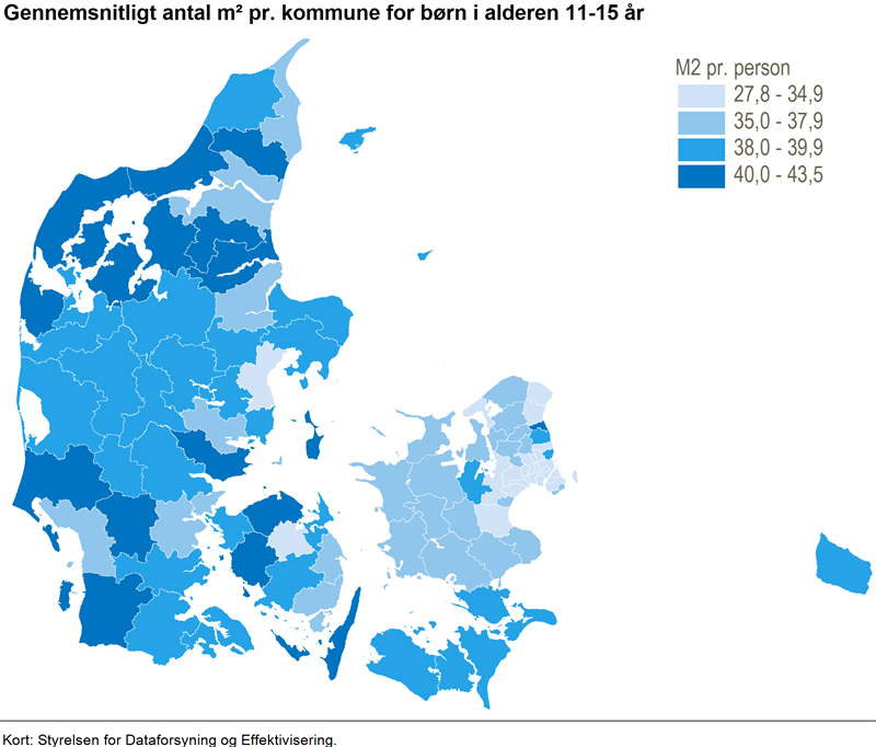 NYT: Børn i Hovedstadsregionen har mindre plads - Danmarks Statistik